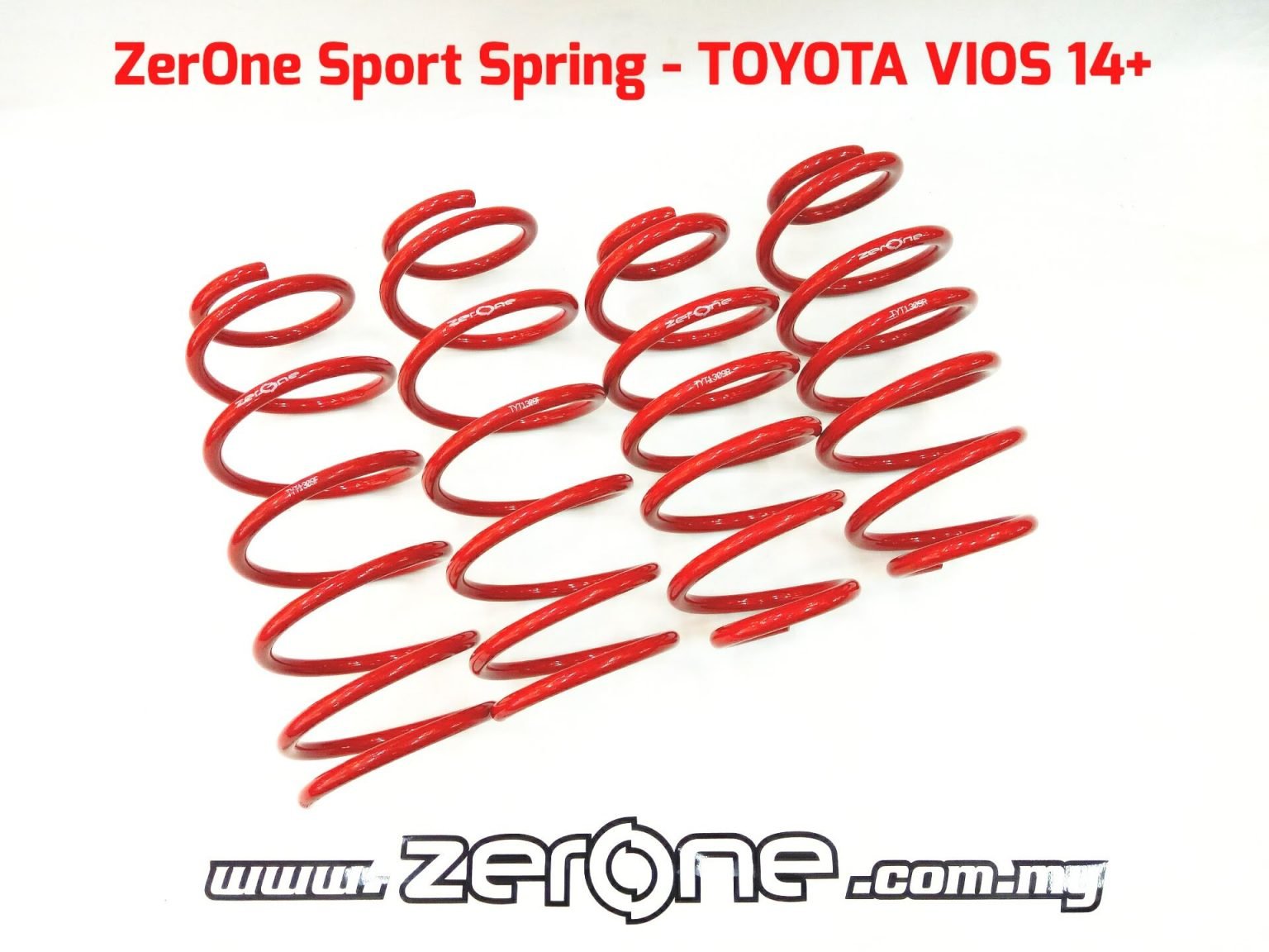 Zerone Type S Lowering Spring (Toyota Vios 14) – ZerOne
